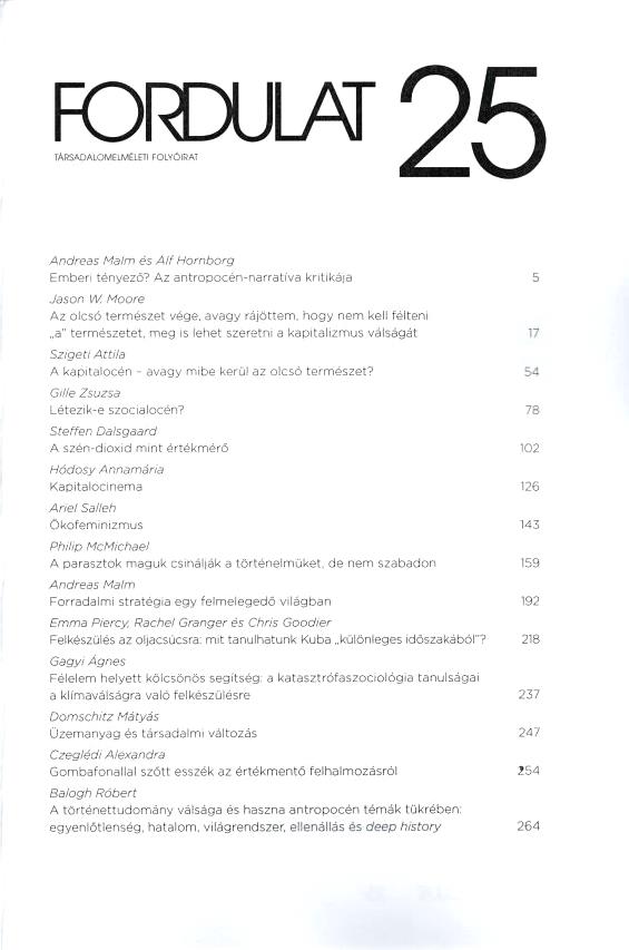 Fordulat 25 – Klímaváltozás és kapitalizmus – ISBN Fordulat 25 – Klímaváltozás és kapitalizmus – ISBN