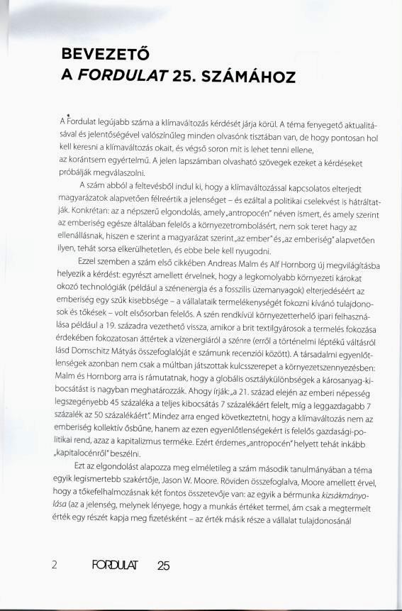 Fordulat 25 – Klímaváltozás és kapitalizmus – ISBN Fordulat 25 – Klímaváltozás és kapitalizmus – ISBN